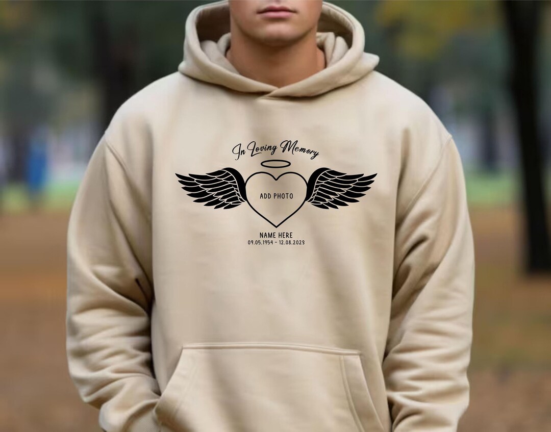 In Loving Memory Custom Hoodie Grief Gift Bereavement Gift Custom Photo ...