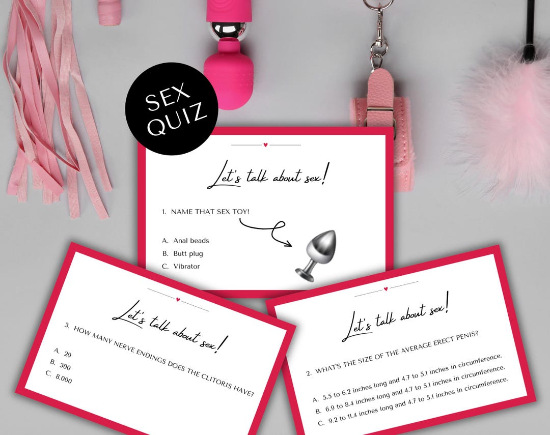 30 Sex Quiz Cards Printable Girls Night Games Fun Ladies Night ...