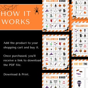 30 Halloween Bingo Cards Printable Spooky Bingo Halloween Activities ...