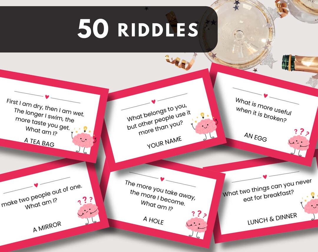 50riddles Printable Ladies & Girls Night Games Bachelorette Party Ideas ...