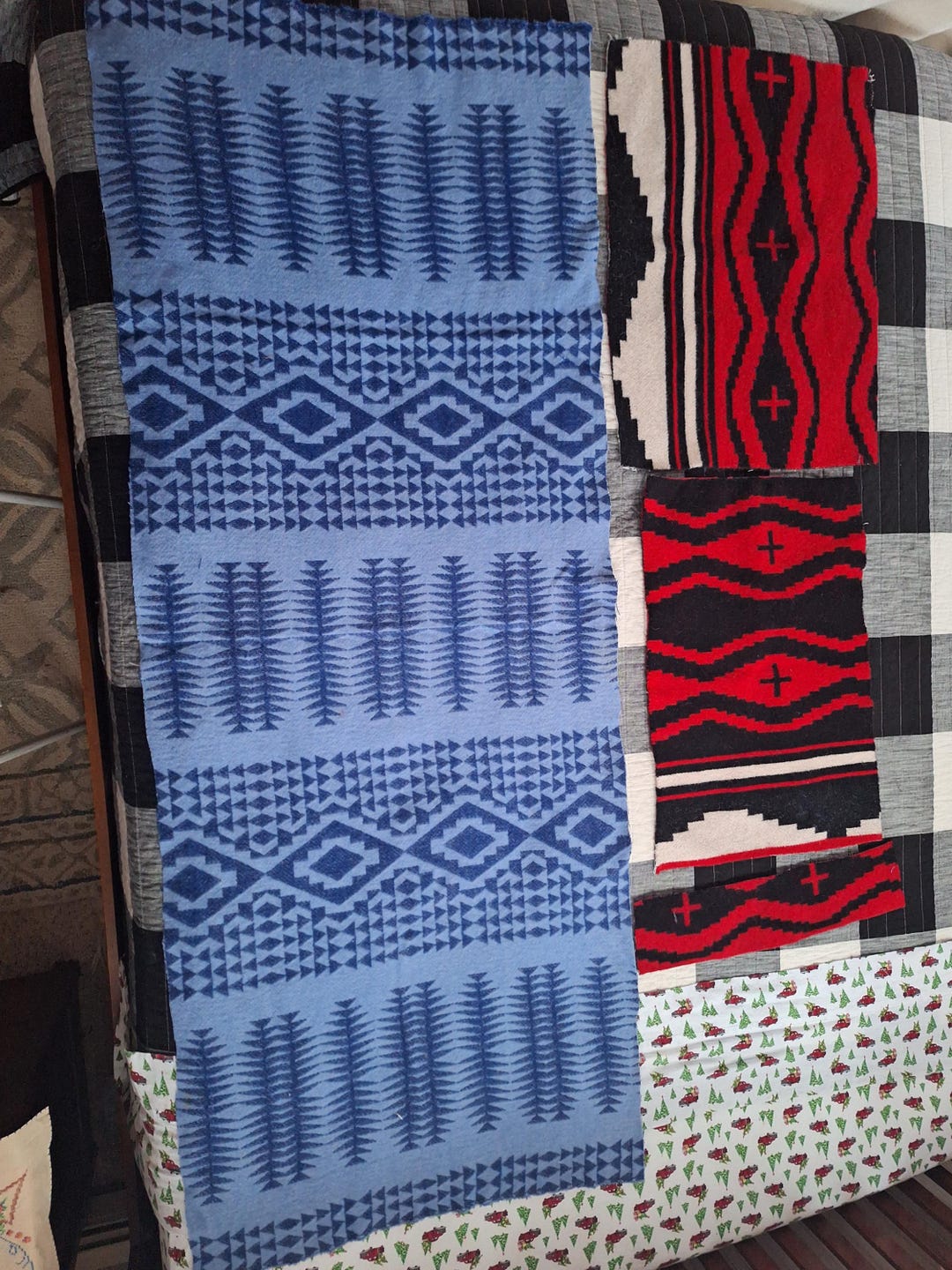 BOX 7 Pendleton Wool Horse Blanket Fabric Pendleton Wool Remnants ...