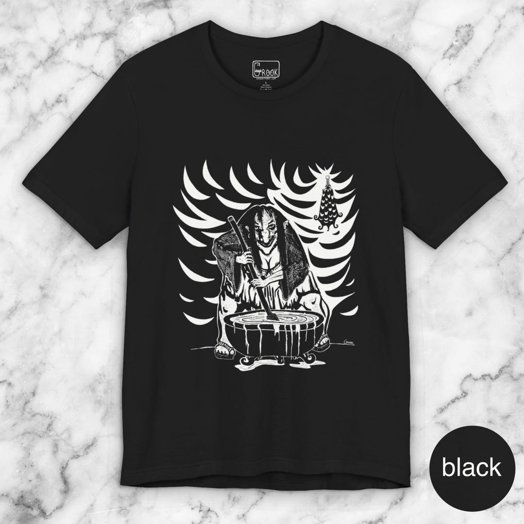 The Hag - Baba Yaga Gothic Horror Art Tee - Grook Prints Original ...
