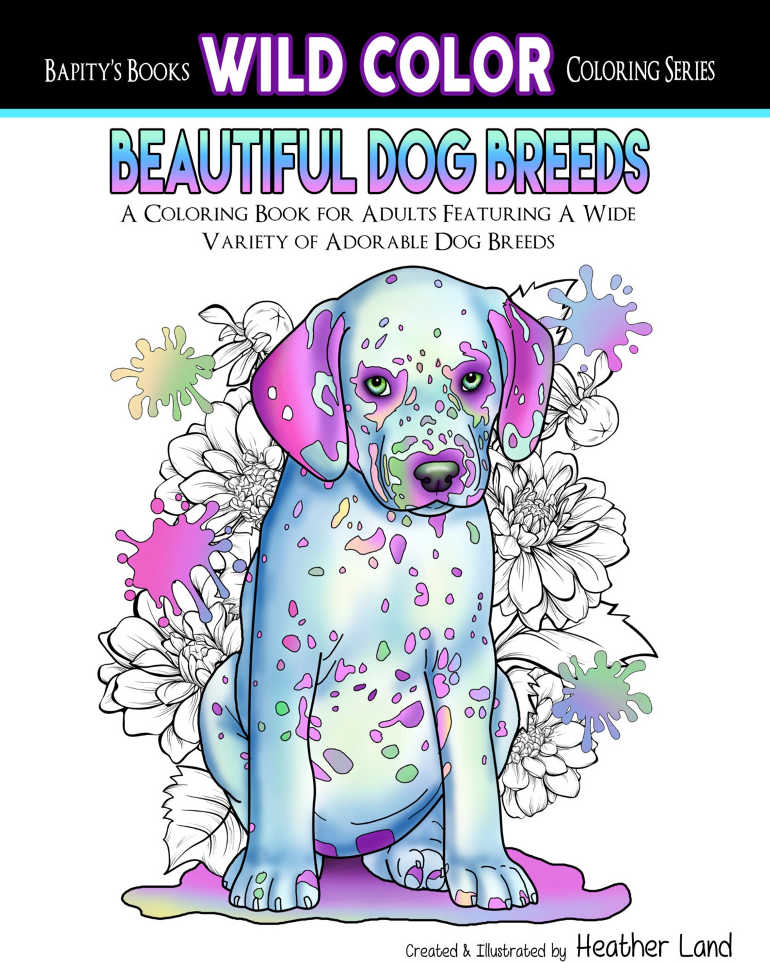 Beautiful Dog Breeds - Adult Coloring Book 32 Pages - Printable Instant ...