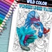 Wonders Under Water - Adult Coloring Book 30 Pages - Printable Instant ...