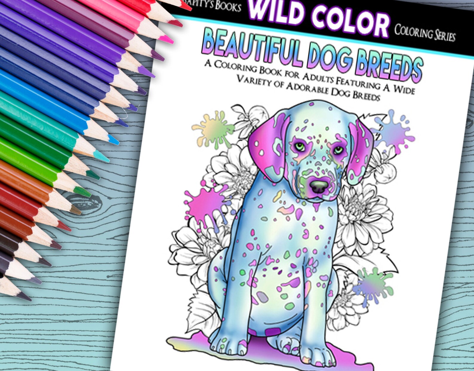 Beautiful Dog Breeds - Adult Coloring Book 32 Pages - Printable Instant ...