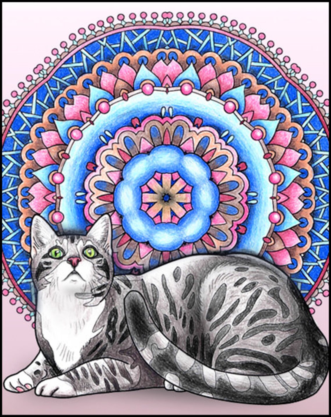 Calming Cats & Kittens Adult Coloring Book 30 Pages - Etsy