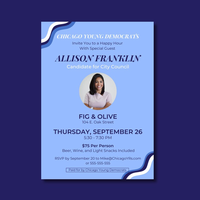 Political Fundraiser Invitation - Etsy