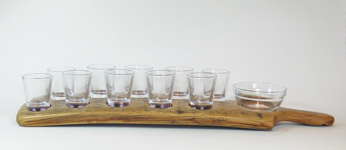 Shot Glass Paddle Whiskey Shots Tequila Flight Tequila | Etsy