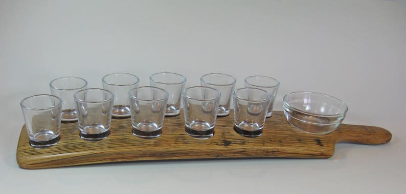 Shot Glass Paddle Whiskey Shots Tequila Flight Tequila | Etsy