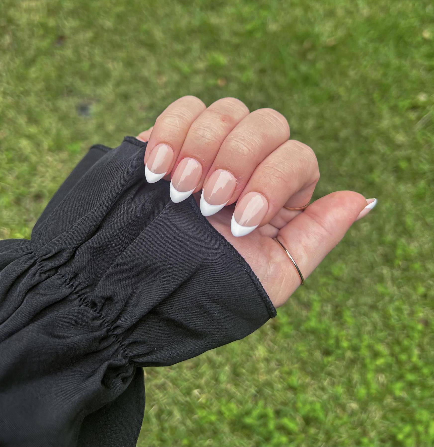 French Tip Press on Nails - Etsy