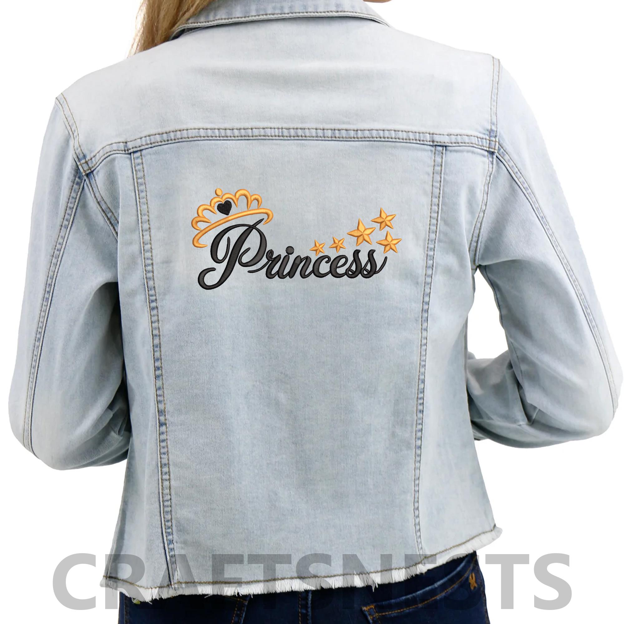Princess Embroidery Design, Machine Embroidery Design, Princess Crown ...
