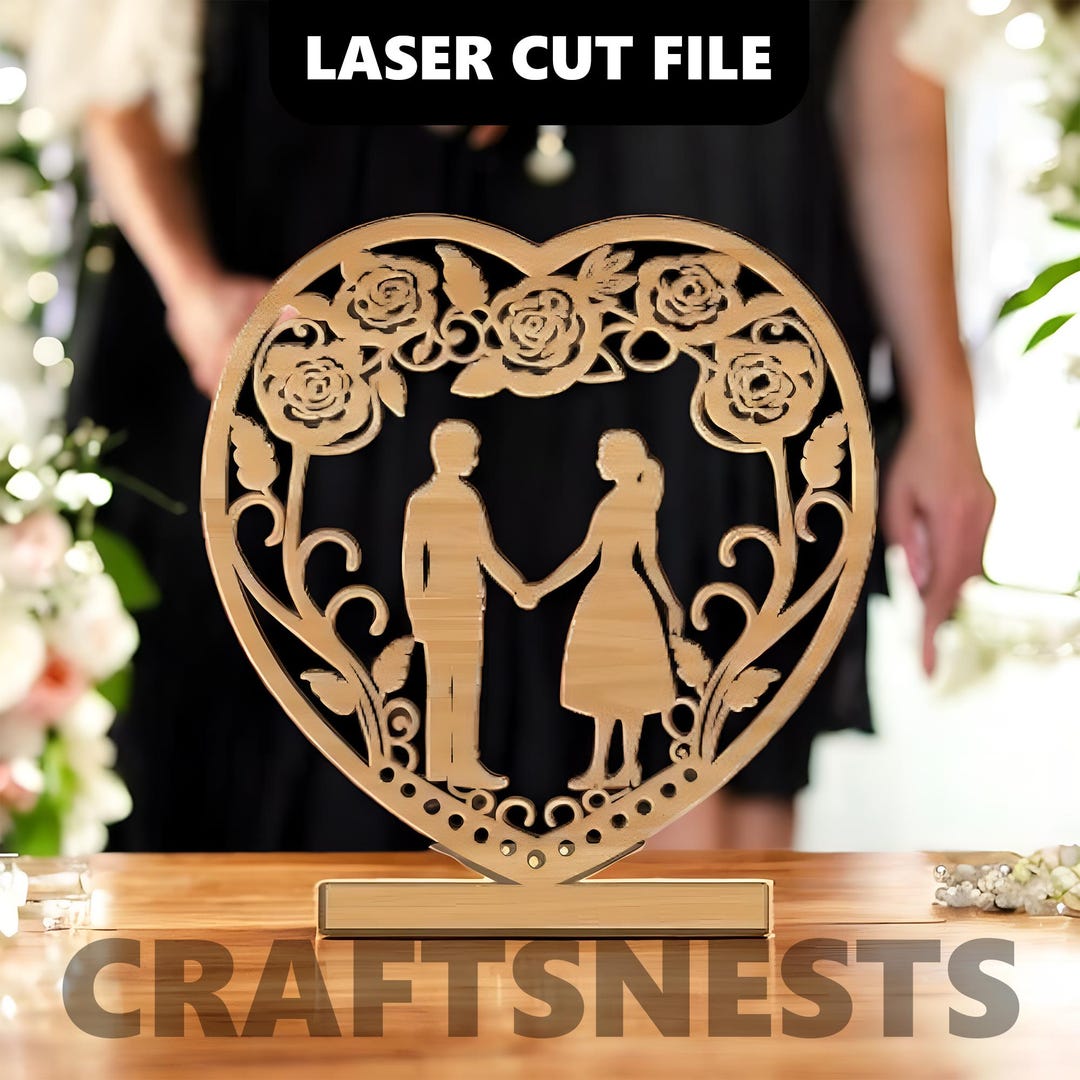Valentine’s Day Couple Laser Cut File Valentine Day Gift Idea Romantic ...