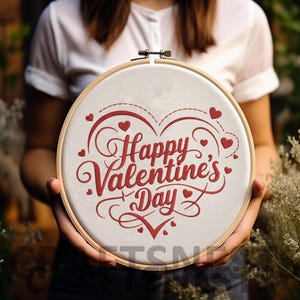 Happy Valentines Day Embroidery Designs, Valentine Heart Embroidery ...