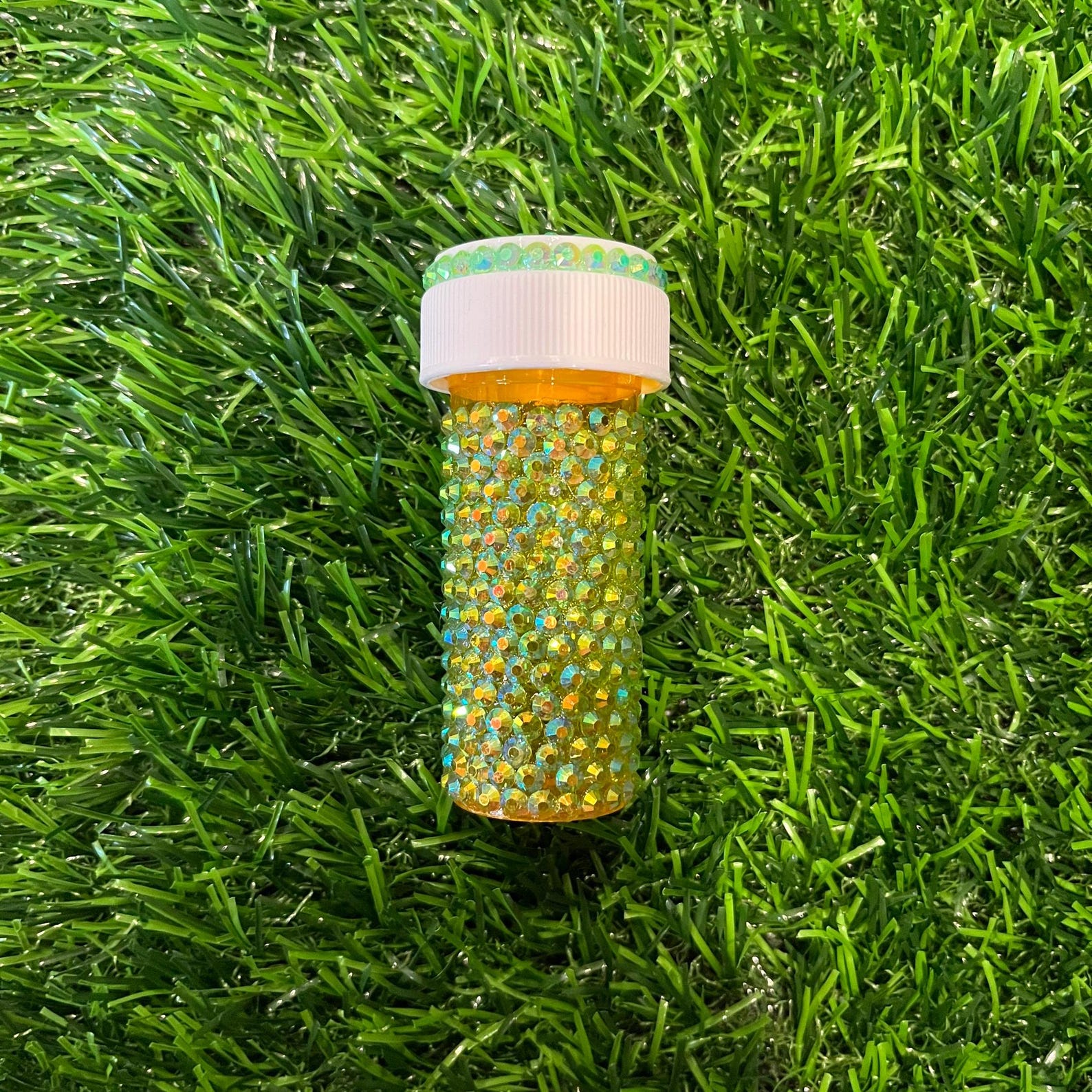 Blinged Rhinestone Bedazzled Pill Bottle Medicine Container - Etsy