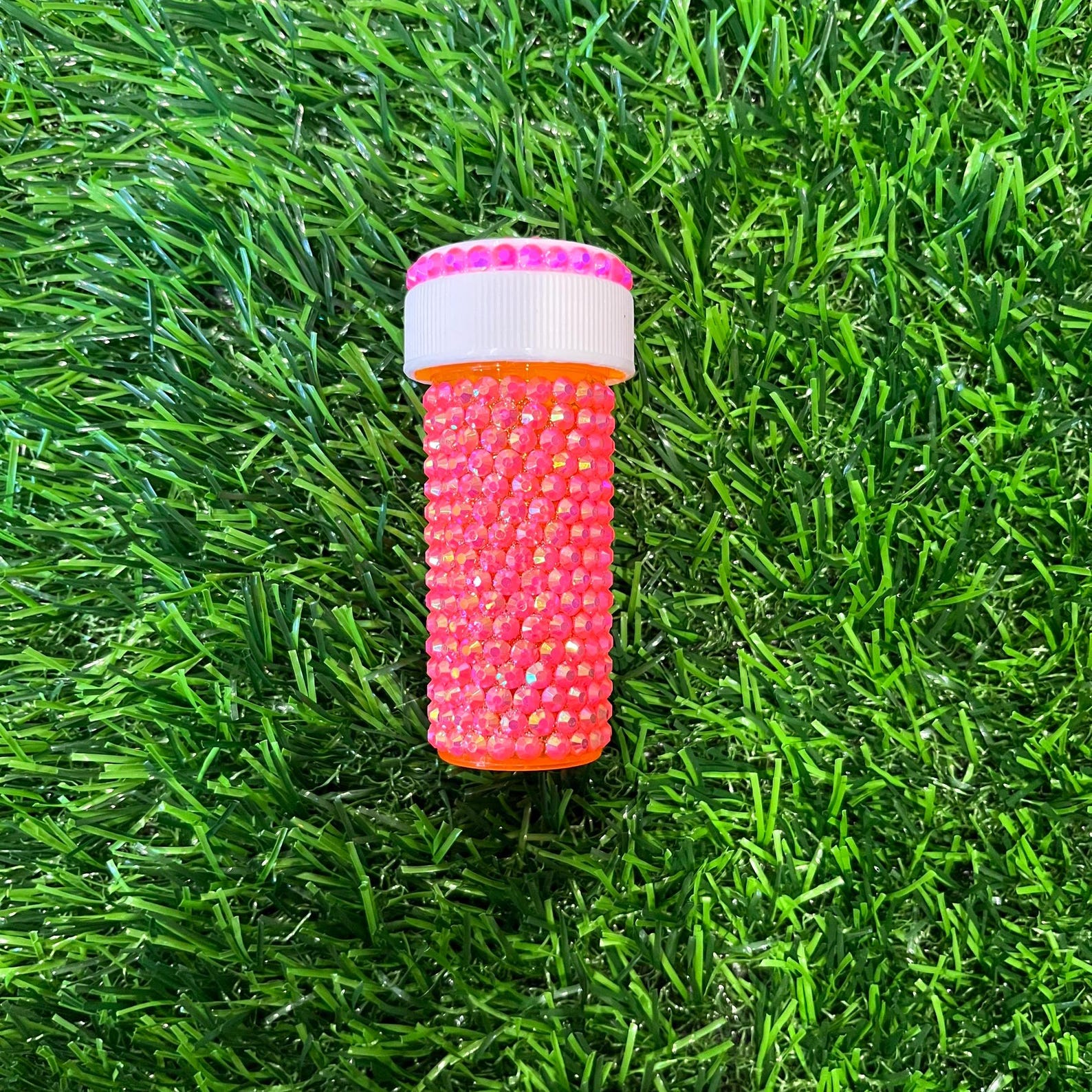 Blinged Rhinestone Bedazzled Pill Bottle Medicine Container - Etsy
