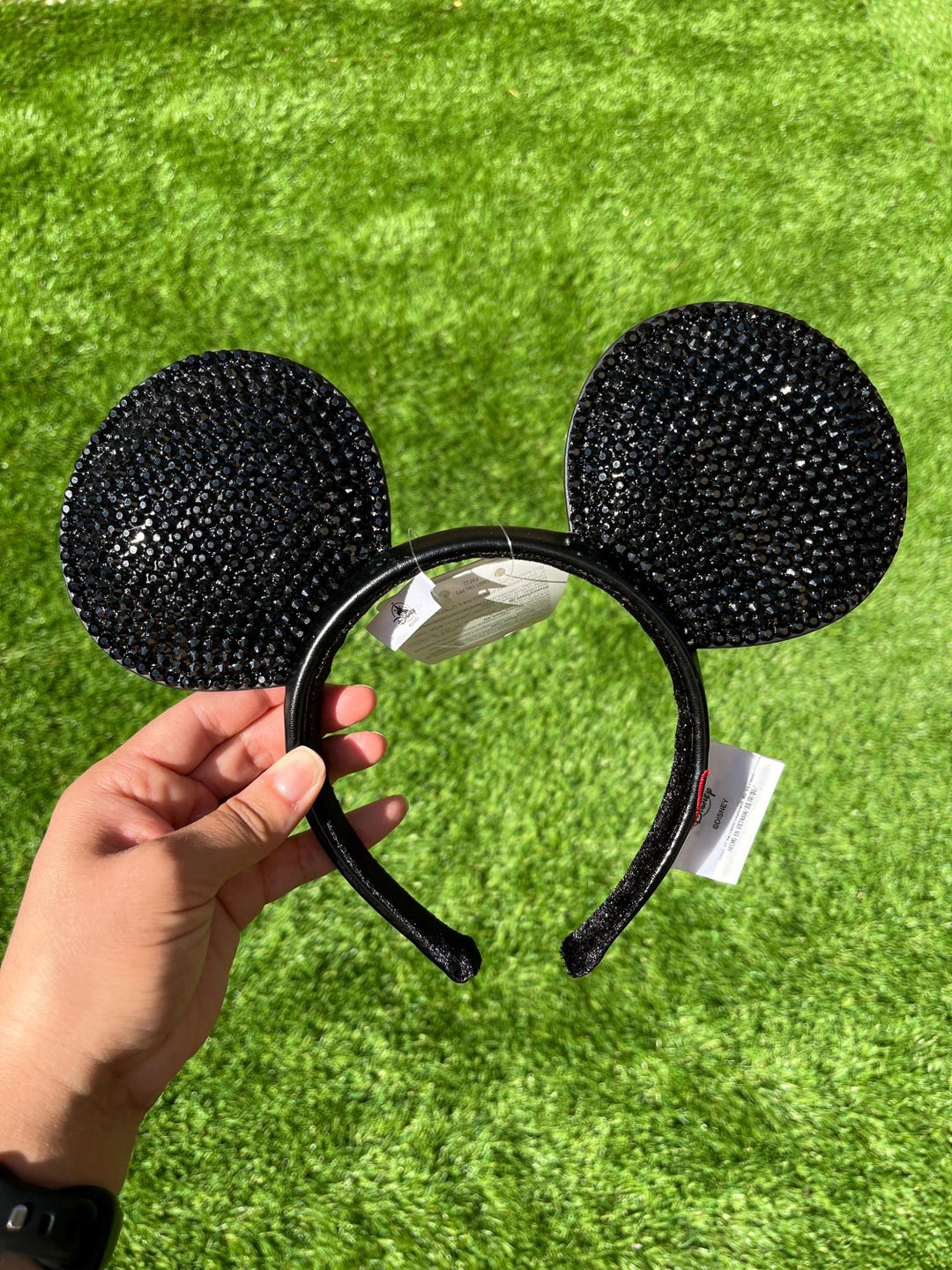 Black Blinged Rhinestone Bedazzled Mouse Ears for Adults - Etsy