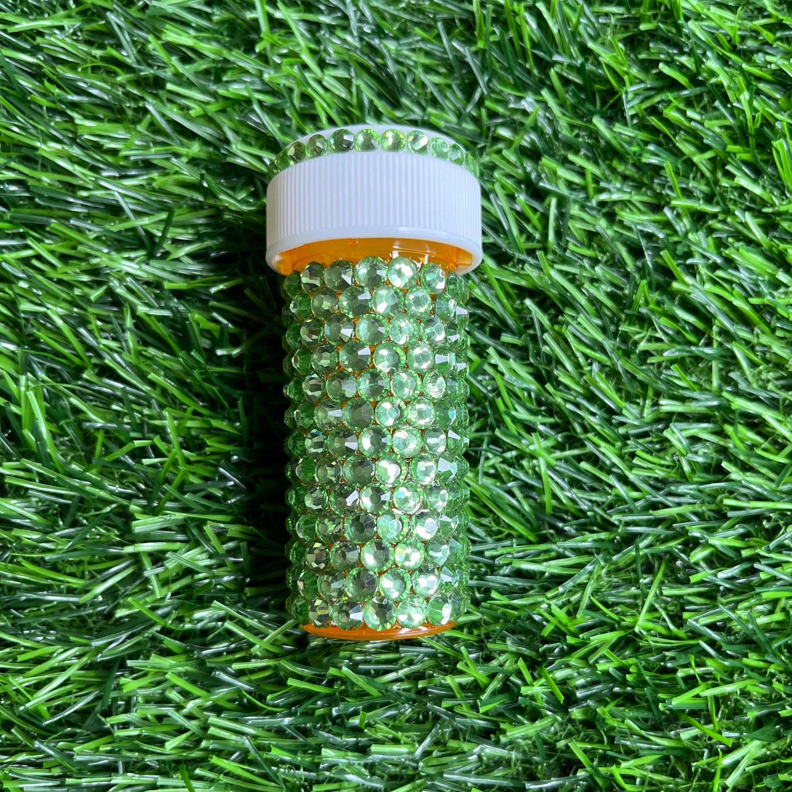 Blinged Rhinestone Bedazzled Pill Bottle Medicine Container - Etsy