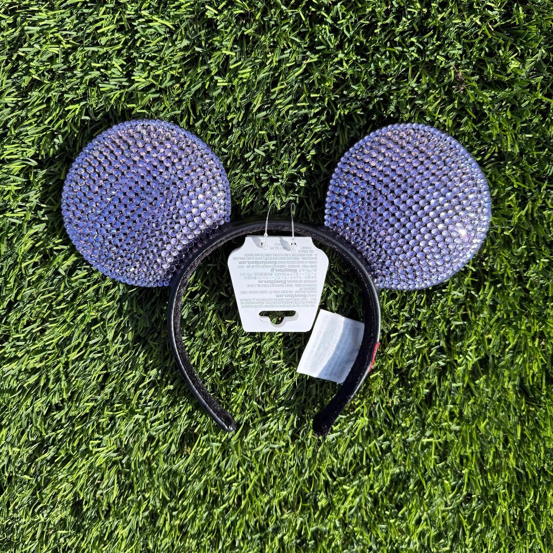 Purple Blinged Rhinestone Bedazzled Mouse Ears for Adults - Etsy