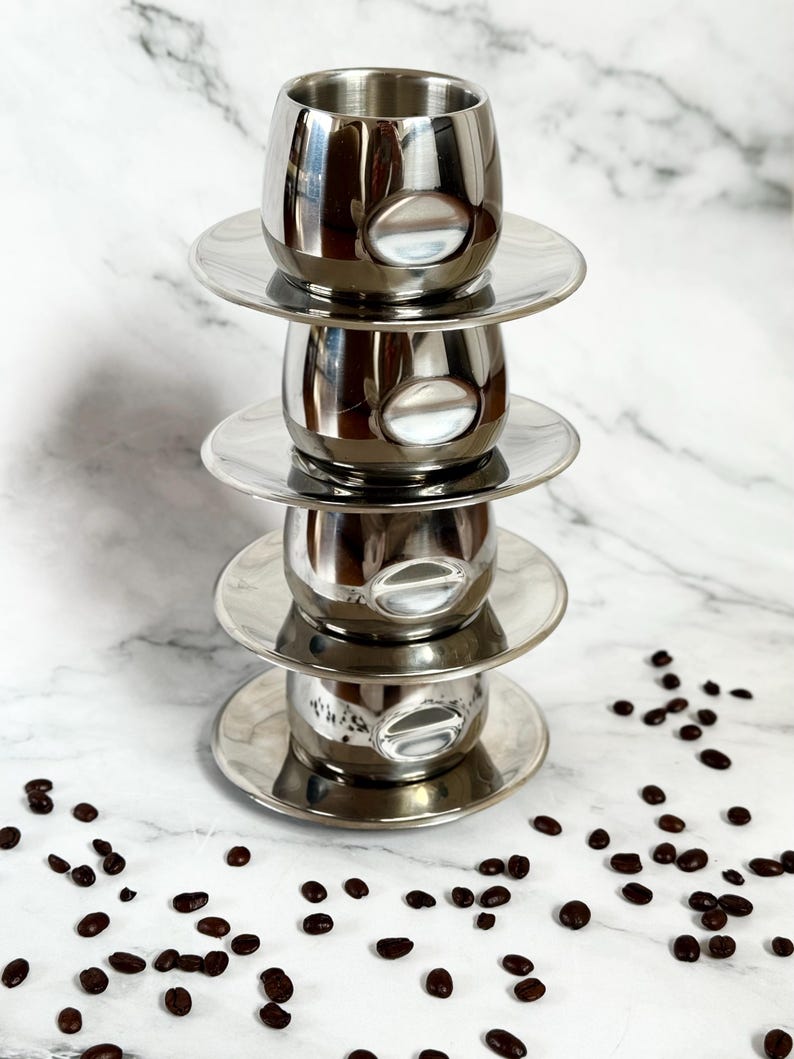 AMC Art Design Double Wall Espresso Cups – Italian Post Modernist ...
