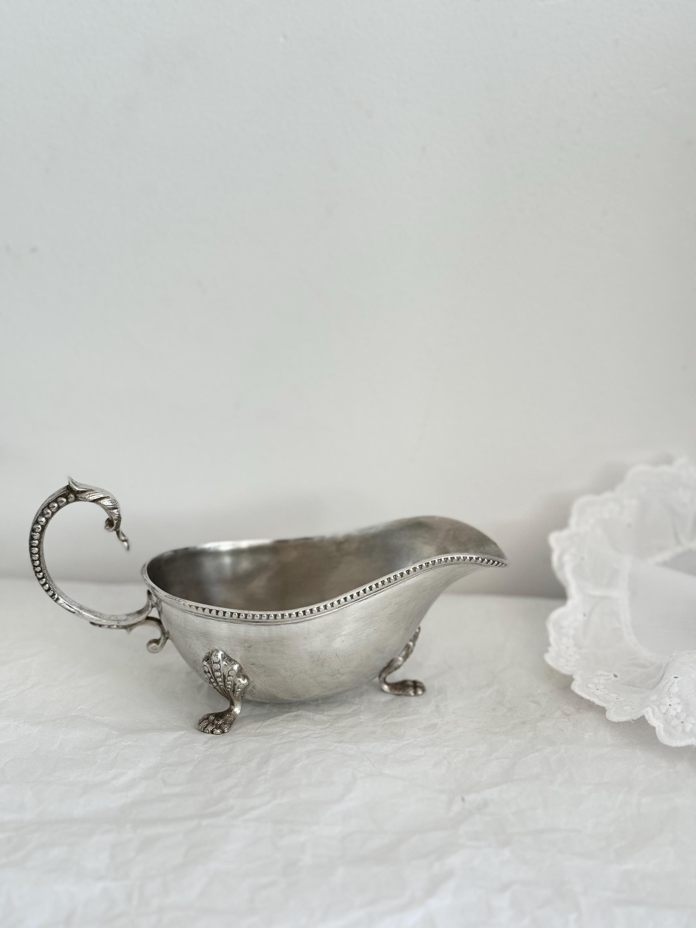 1920s 1930s Antique Meneses Silver-plated Sauce Boat - Elegant ...
