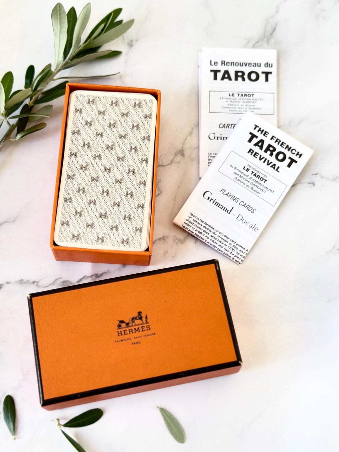 Extremely Rare Vintage Hermes Tarot Cards Le Jeu De Tarot With Original ...