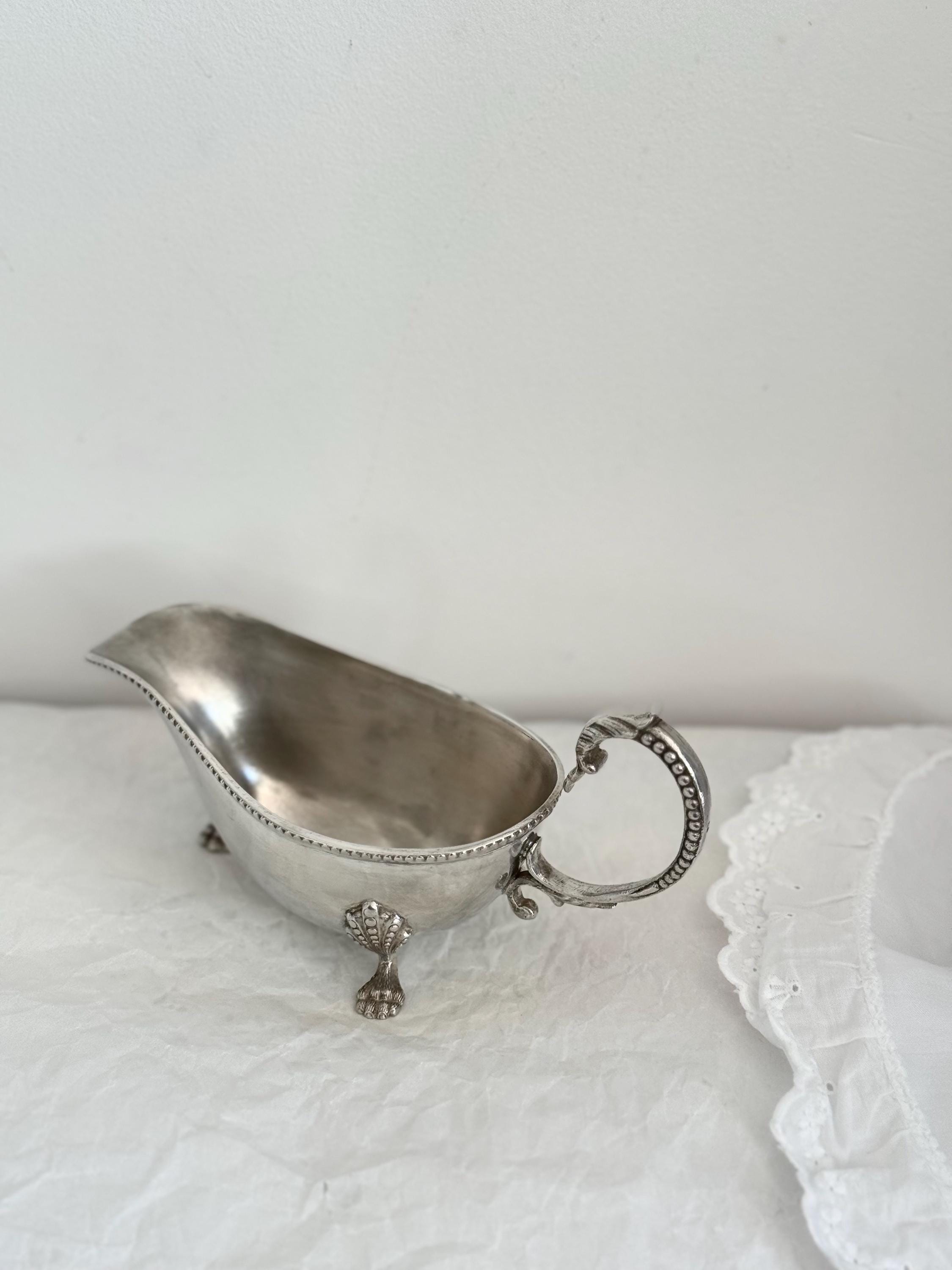 1920s 1930s Antique Meneses Silver-plated Sauce Boat - Elegant ...