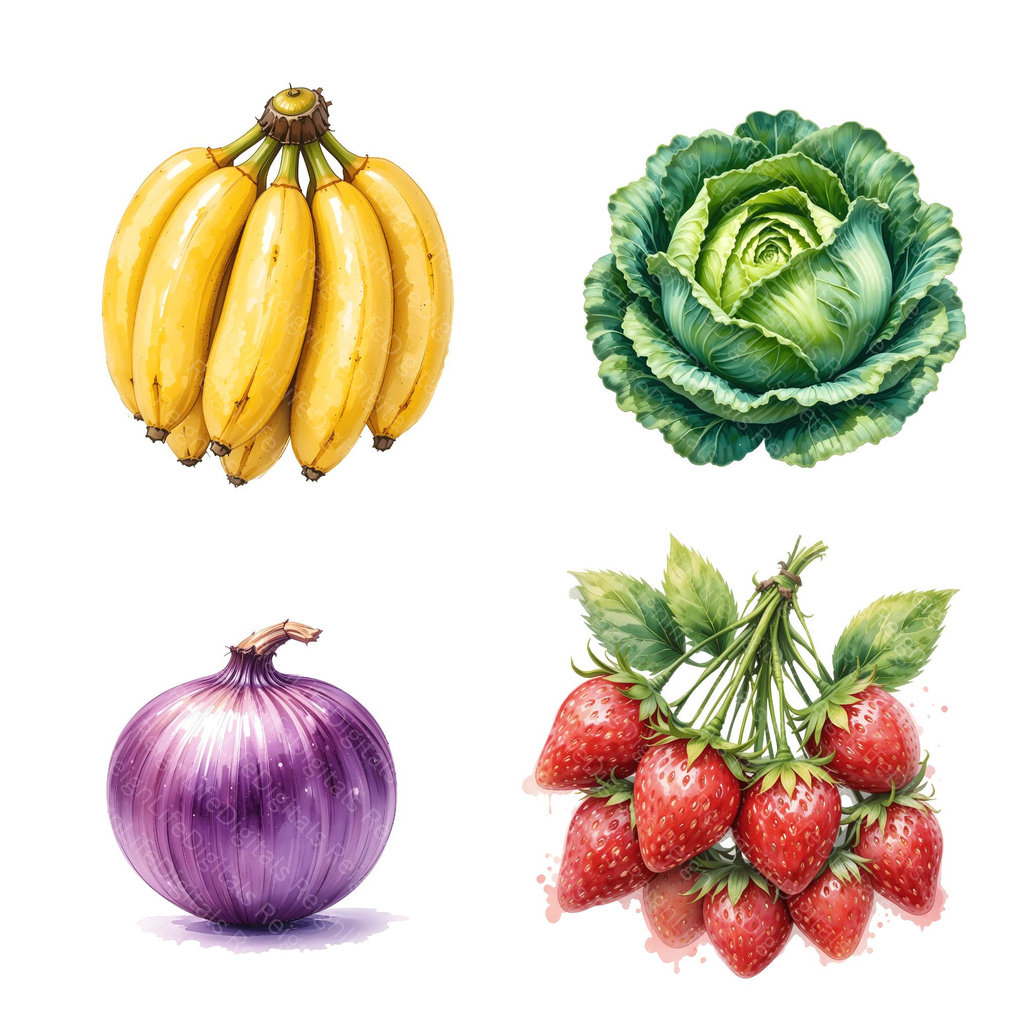 Watercolor Farmers Market Clipart | Farm Stand Graphic Illustrations ...