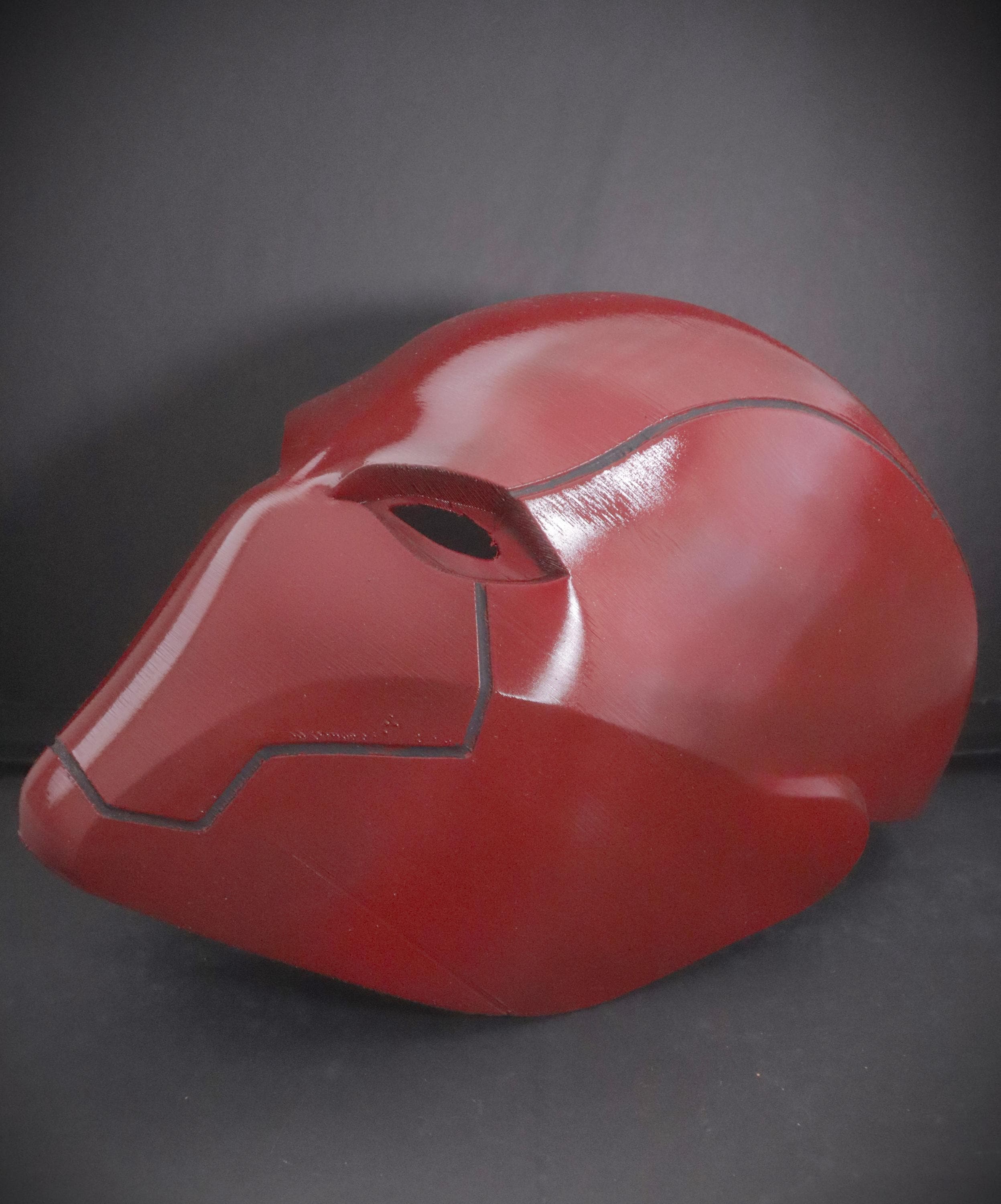 Redhood Inspired Helmet, Redhood Mask, Halloween Mask, Halloween Helmet ...