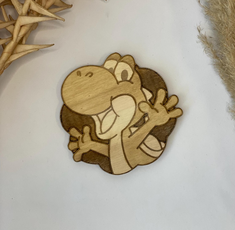 Super Mario Bros Wooden Coasters Set Geek Gift Gamer Collectibles ...