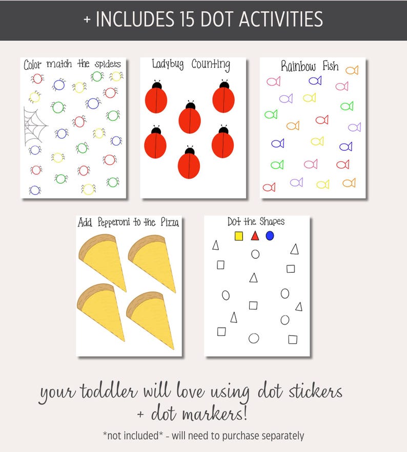 Toddler Activity Journal, Printable DIY Toddler Binder Book, Learning ...