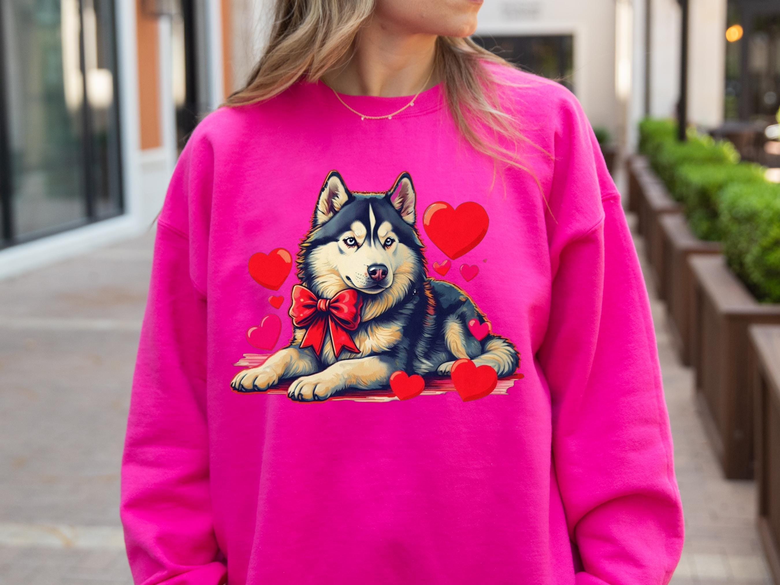 Valentines Day Husky PNG - Husky Dog Lovers PNG Valentine Decor Vday ...