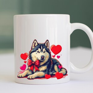 Valentines Day Husky PNG - Husky Dog Lovers PNG Valentine Decor Vday ...