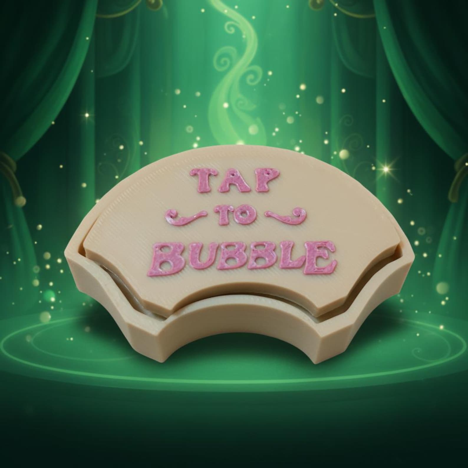 Tap to Bubble Fidget Toy - Glinda Inspired ASMR Clicker - Etsy