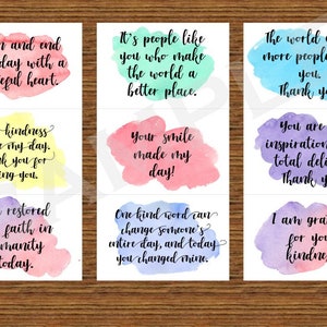 27 Kindness/compliment Cards - Etsy