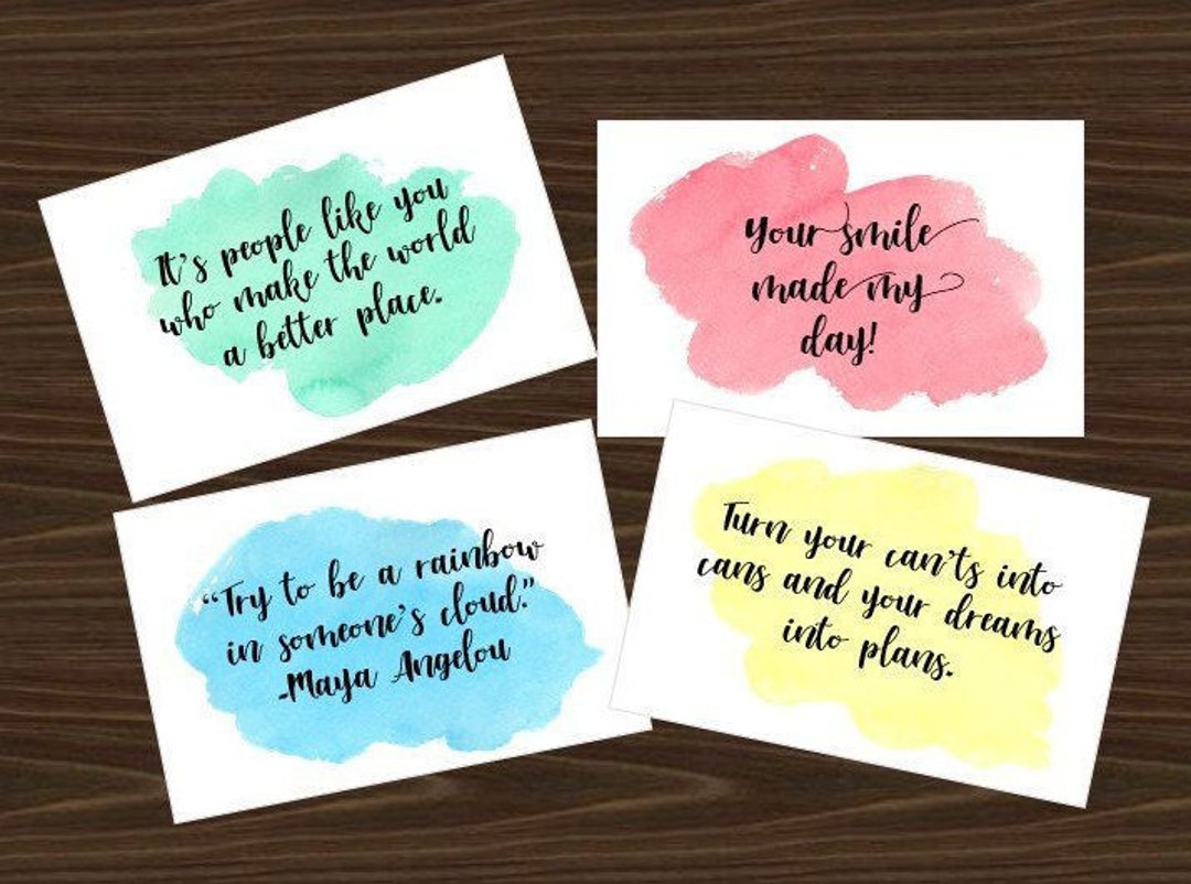 27 Kindness/compliment Cards - Etsy