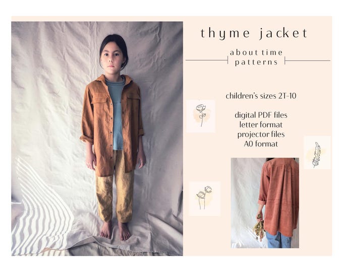 Kids Modern Sewing Pattern, Gender Neutral, Printable Pattern ...