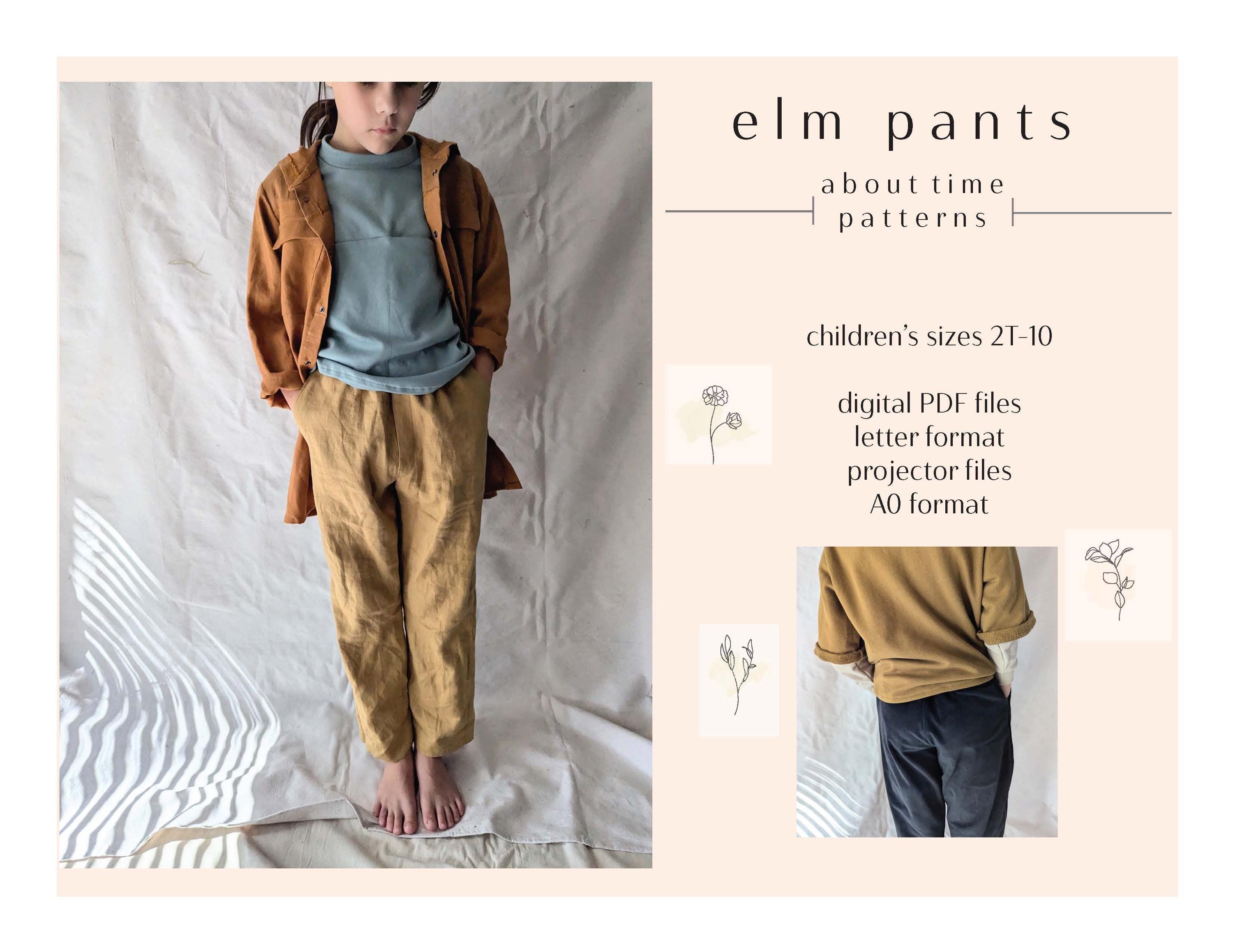Kids Modern Sewing Pattern, Gender Neutral, Kids Pants Pattern ...