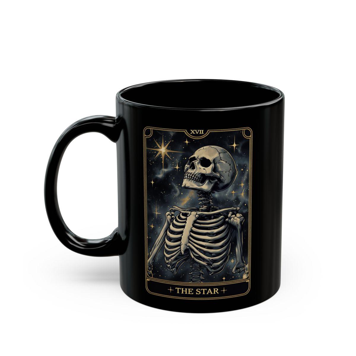 The Star Tarot Card Skeleton Mug, Skull Mug, Witchy Celestial Mug ...