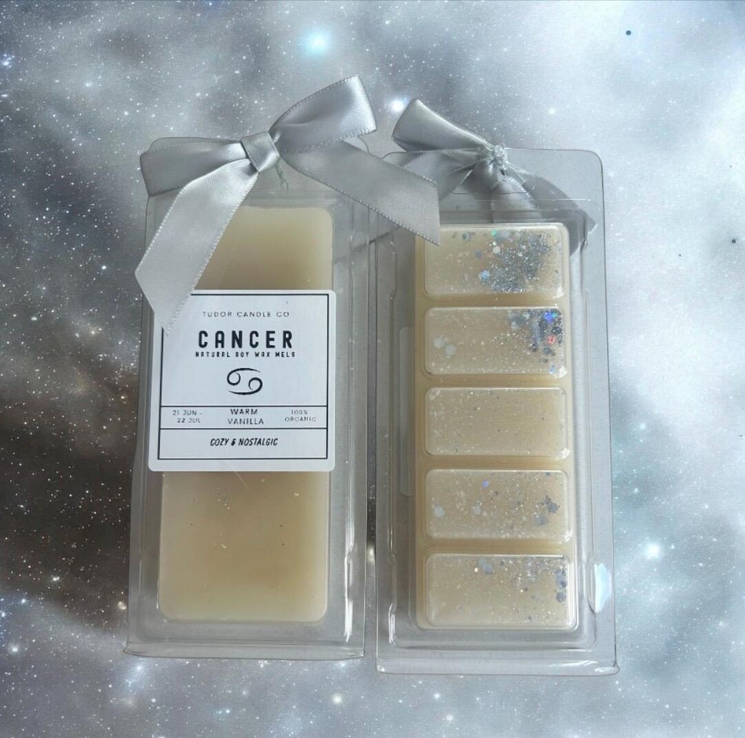 Zodiac Gift Wax Melt, Cancer Star Sign Gift | Warm Vanilla Scent ...