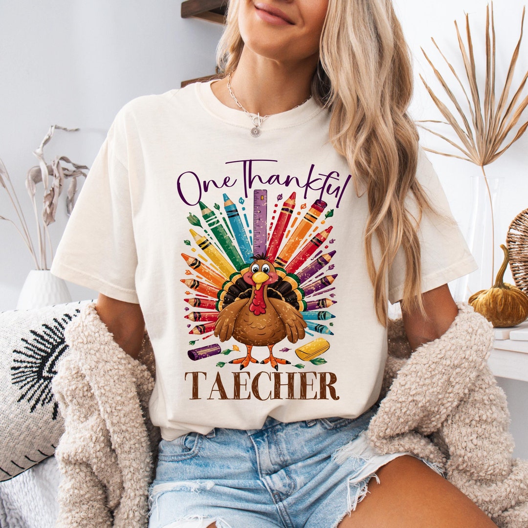 Teacher Thanksgiving Shirt, Fall Teacher Shirt, Teacher Appreciation ...