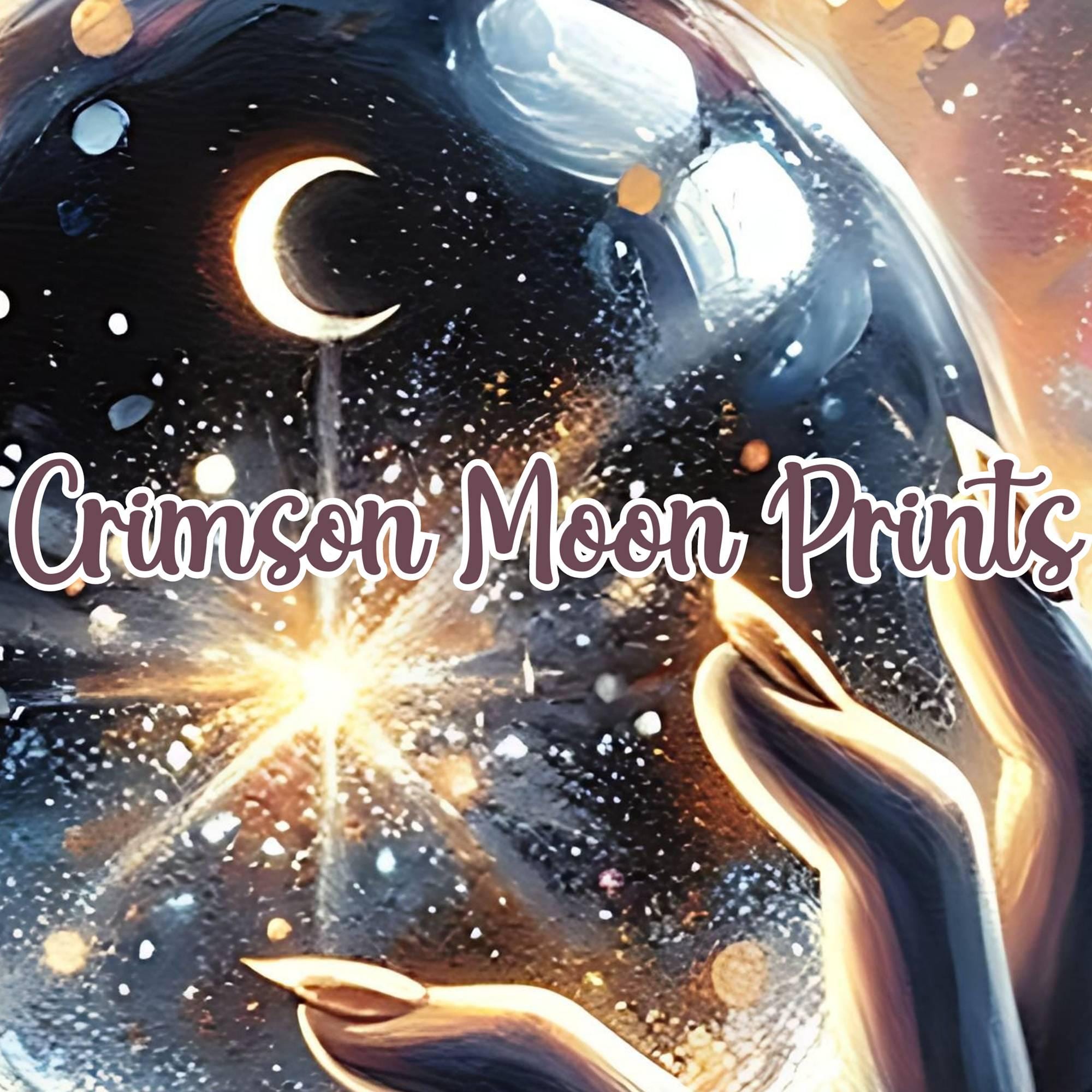 Celestial Energy Wall Art | Crystal Ball Moon Astrology Cosmic Stars ...