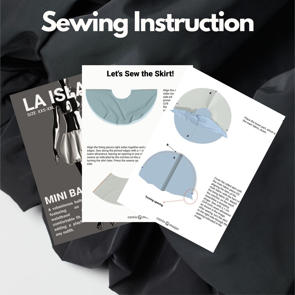 Balloon Skirt PDF Sewing Pattern: Easy Elastic Waist (XXS-XXL) - Etsy