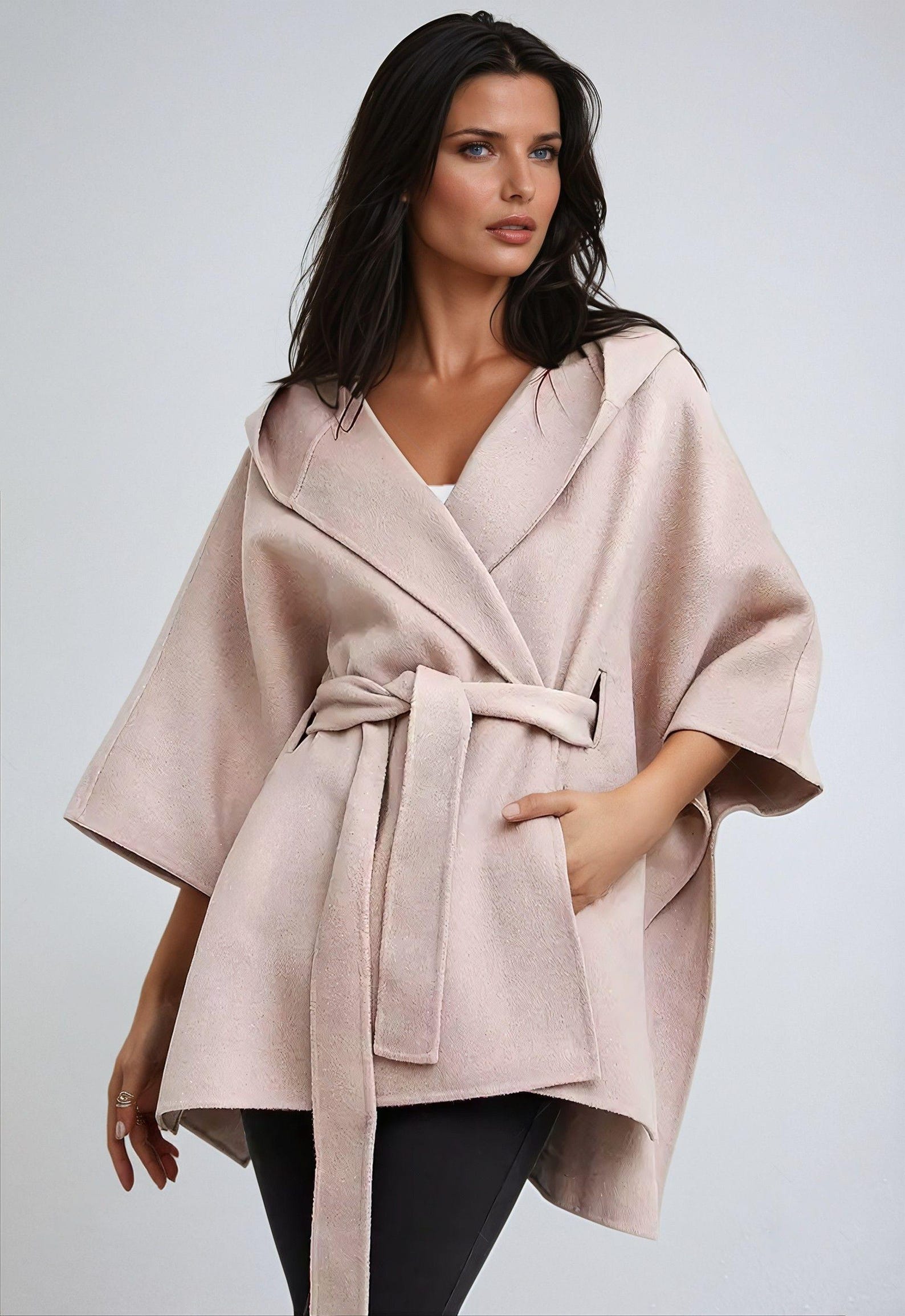 Oversized Hooded Cape Coat Sewing Pattern | Unisex Cape Coat PDF ...