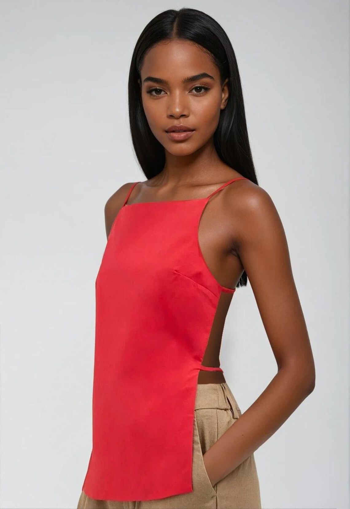 Backless Halter Top Sewing Pattern – Adjustable Tie Blouse With Open ...