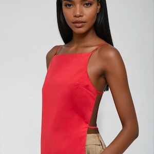 Backless Halter Top Sewing Pattern – Adjustable Tie Blouse With Open ...