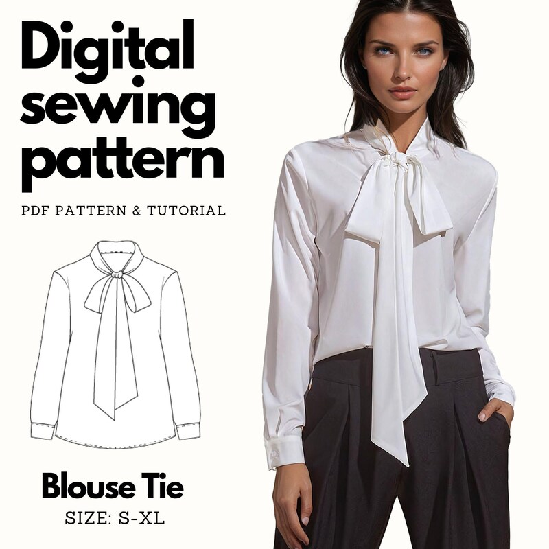 Bow Blouse Pattern - Etsy