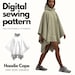 Oversized Hooded Cape Sewing Pattern PDF Instant Download Easy DIY Cape ...