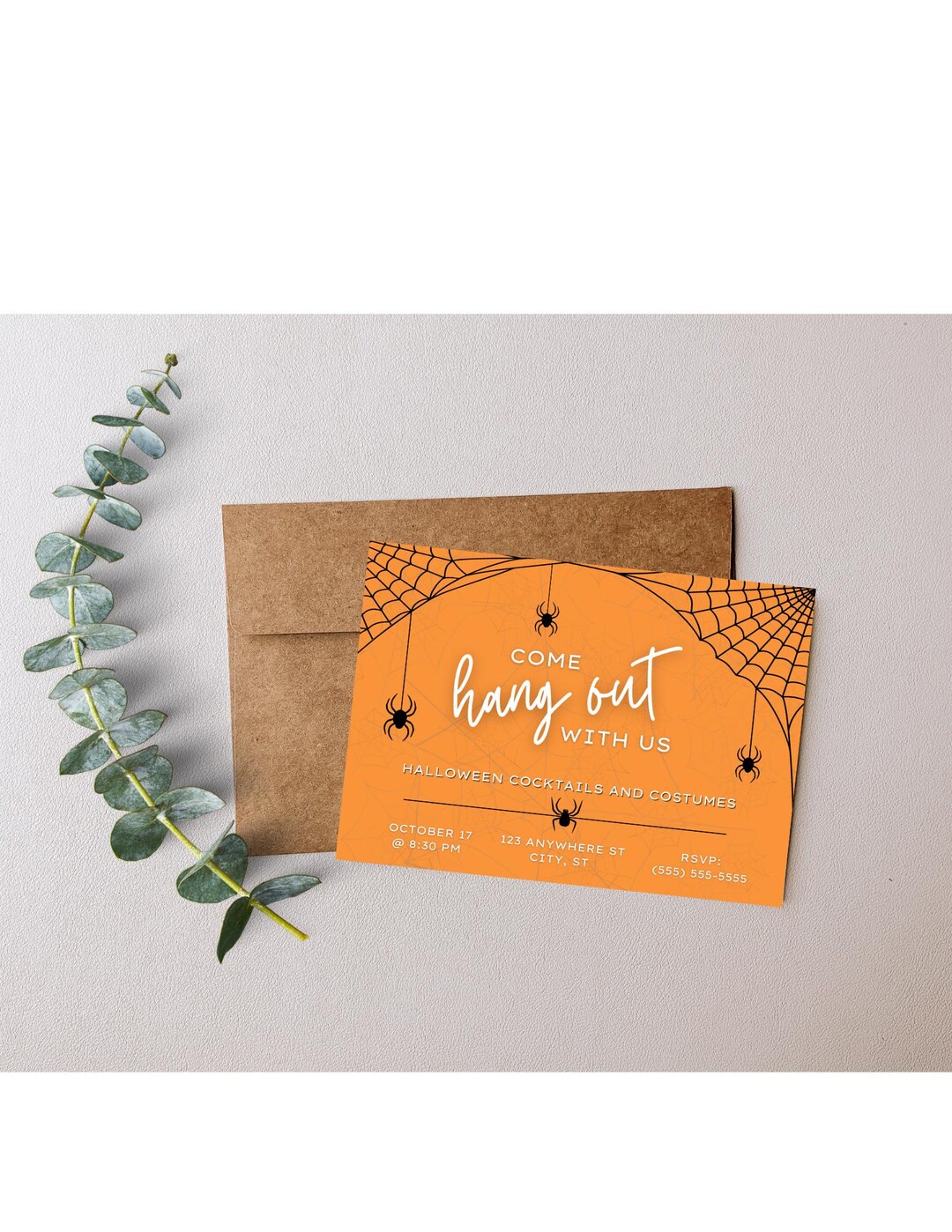 Halloween Hangout Party Invitation Cocktails Costumes - Etsy