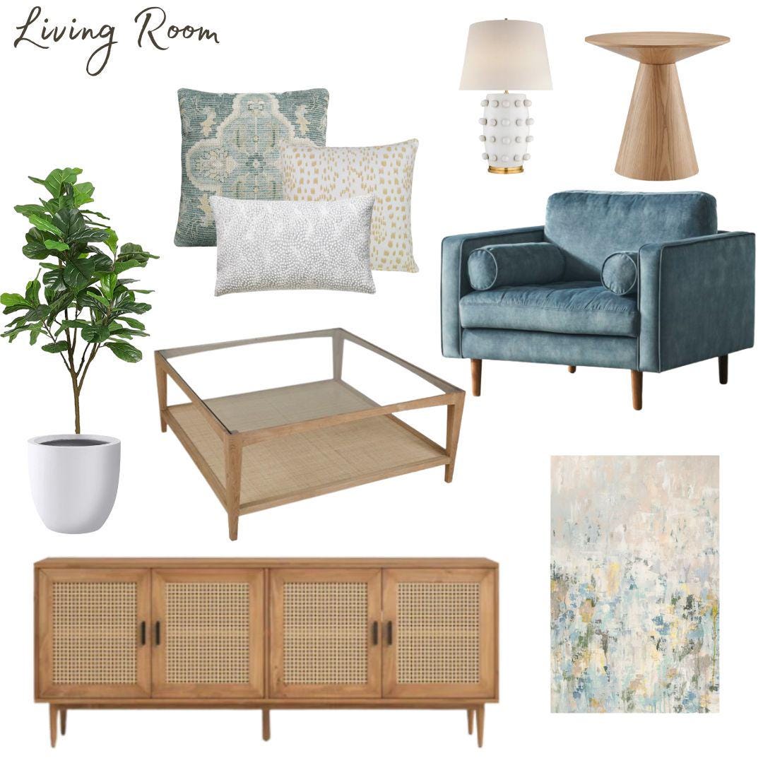 Custom Interior Design | Mood Board | Virtual Room Design - Etsy