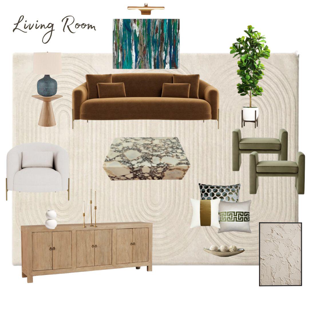 Custom Interior Design | Mood Board | Virtual Room Design - Etsy